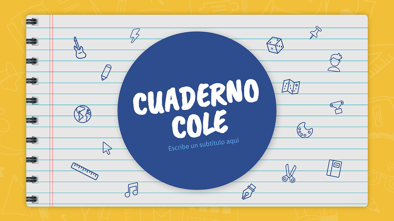 Presentación cuaderno cole | Plantillas de Genially